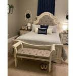 Ashley Signature Design Realyn Upholstered Entryway Wood Accent Bench ...