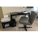 G-Plus Modern Wood Computer Desk: Office Table for PC & Laptop, Study ...