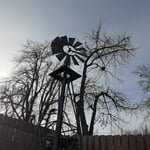 Ktaxon 8Ft Outdoor Metal Windmill, Ornamental Wind Spinner Yard Stake ...