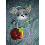 Infantino Jingle Charms Rattle, Raccoon, Multicolor for Infants 0 ...