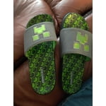 Minecraft Little & Big Boys Slide Sandals, Sizes 11/12-6 - Walmart.com