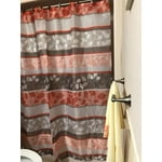 Zen Coffee 18-Piece Bathroom Set: 2 Rugs/Mats, 1 Fabric Curtain, 12 ...