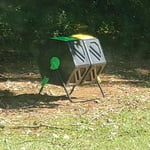ZenSports Small 18.5Gal Outdoor Rotating Tumbling Composter with Metal ...