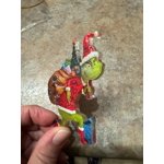 Merry Christmas Themed Grinch Ornaments 2D Xmas Tree Hanging Decoration ...