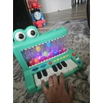Battat Croco Pop Piano Toy Keyboard with Songs Sounds Lights, Baby and ...