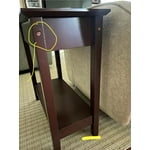 Naomi Home Roxy Side Table, Flip Top with Storage Shelf, for Bedroom ...