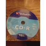 Verbatim CD-R 700MB 80 Minute 52X Recordable Blank Disc 10 Pack Wrap - Walmart.com