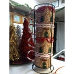 Holiday Time 4-Piece 12oz Snowman Glazed Stoneware Ceramic Stacking Mug ...