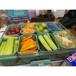 COOK WITH COLOR Snackle Box, 8-Compartment Charcuterie Tray, Organized ...