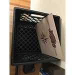 Juggernaut Storage 16QT Heavy-Duty Plastic Square Milk Crate Black ...