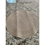 Coolmade Washable Circular Table Mats, Woven Round Place Mats, Set of 4 ...