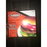 Flanders Beef Patties, 16 Quarter Pound Frozen Beef Burgers, Grill or ...