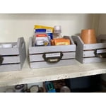 Hampton Home Brown Crate with Handles, 1 Each Wood Material, 23oz ...