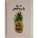 Outshine 12" x 16" Pineapple Canvas Wall Art, Be a Pineapple, Positive ...