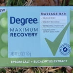 Degree Maximum Recovery Massage Bar Soap Eucalyptus Extract, 5 Oz ...