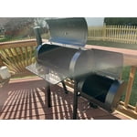 Alpha Joy BBQ Grill & Smoker Assembly, Rust-Resistant Steel in Black ...