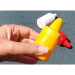 Joie Mini Condiment Containers, 3pc set. Refillable Red, White, and ...