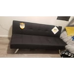 Serta Chelsea Modern Full Futon, Black Fabric - Walmart.com