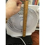 Mainstays Compact 9 Inch Box Fan with 3 Speeds Black, Portable Desktop ...