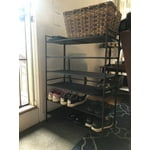 Seville Classics 3-Tier Stackable Interlock 12-Pair Resin Slat Sturdy ...