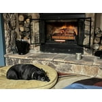 Country Living 23 inch Electric Log Set | 1,000 Sq Ft Heater - Faux ...