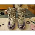 Peggy-44 Women's Glitter Metallic Lace Up Low Top Low Wedge Fashion ...