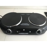 Farberware 1800W Double Burner Electric Cooktop, Small Countertop Stove ...