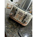 HADEN Retro Margate Poodle & Blonde 4-Slice Wide Slot Toaster, Spotted ...