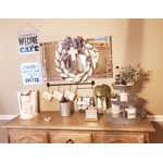 Farmhouse Decor 3-Tier Rustic Kitchen Stand with Galvanized Metal ...