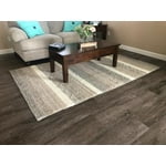 Safavieh Natura Rylan Wool Area Rug, Handwoven Striped Beige Decor, 3 ...