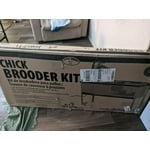 Little Giant Durable Galvanized Steel Brooder Box - Lights Supplies Kit ...