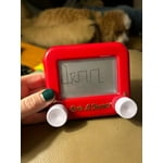 Etch A Sketch Classic Red Doodle Art Drawing Toy for Kids, Magic Screen ...