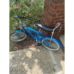 Micargi F4 Old-school Style Lowrider Bicycle, Blue with Hi-Rise ...