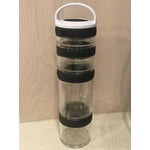 Blender Bottle GoStak Starter 4Pak Twist n' Lock Storage Jars - Walmart.com