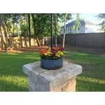Alfresco Home Cobblestone Round Planter in Island Green - Walmart.com