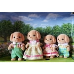 Calico Critters Toy Poodle Family, Set of 4 Collectible Doll Figures ...