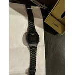 Casio B640WB-1B Men's Vintage Black Ion Digital Watch, Plated Resin Case, Steel Strap - Walmart.com