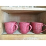 Elama Rustic Birch 16 Piece Stoneware Dinnerware Set in Red - Walmart.com