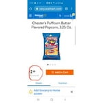 Chester's Cheddar Puffs, Butter Flavored Puffcorn, 3.25 oz Bag ...