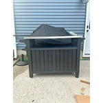 Keter Unity XL Outdoor Patio BBQ Serving Station, All-Weather Grill ...