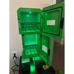 Minecraft Creeper Mini Fridge 8L - Gaming Cooler with 2 Doors, Ambient ...