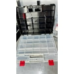 Hyper Tough 2-Pack Organizer, Stackable Plastic with 8 Movable Dividers ...