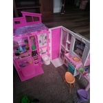 Barbie Getaway House, Doll House Playset with 4 Play Areas, 2 Chairs ...