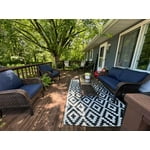 Mainstays Tuscany Ridge 4 Piece Conversation Set, Blue - Walmart.com