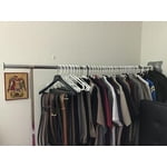 Whitmor Adjustable Rolling Expandable Garment Rack, Metal, Black and ...