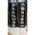 Large 4-Sided Spinning Tower, Black - DVD & CD Rotating Storage ...