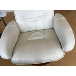 BenchMaster Newport Taupe Faux Leather Recliner Chair with Pushback ...