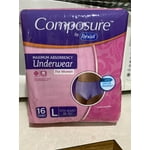 Composure by Rexall Maximum Absorbency Underwear for Women Size L 42 Ct ...