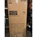 Intex 14' x 48" Ultra XTR Round Frame Above Ground Swimming Pool with ...