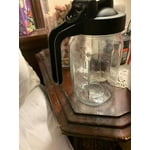 GOSCHE 64 Oz Mason Jar with Spout, Black Glass Jug for Cold Coffee ...